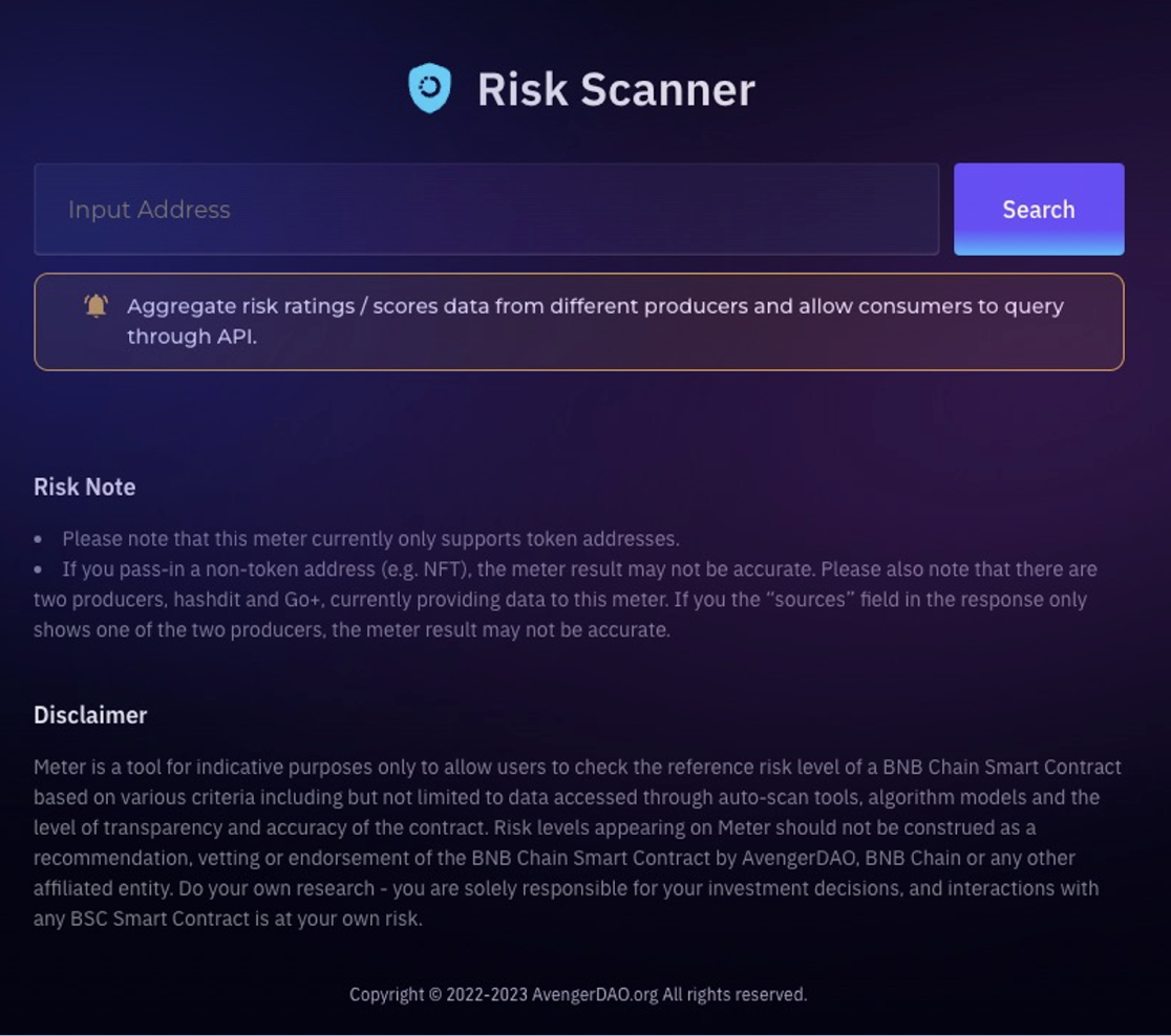 AvengerDAO Risk Scanner: Navigate Web3 Safely