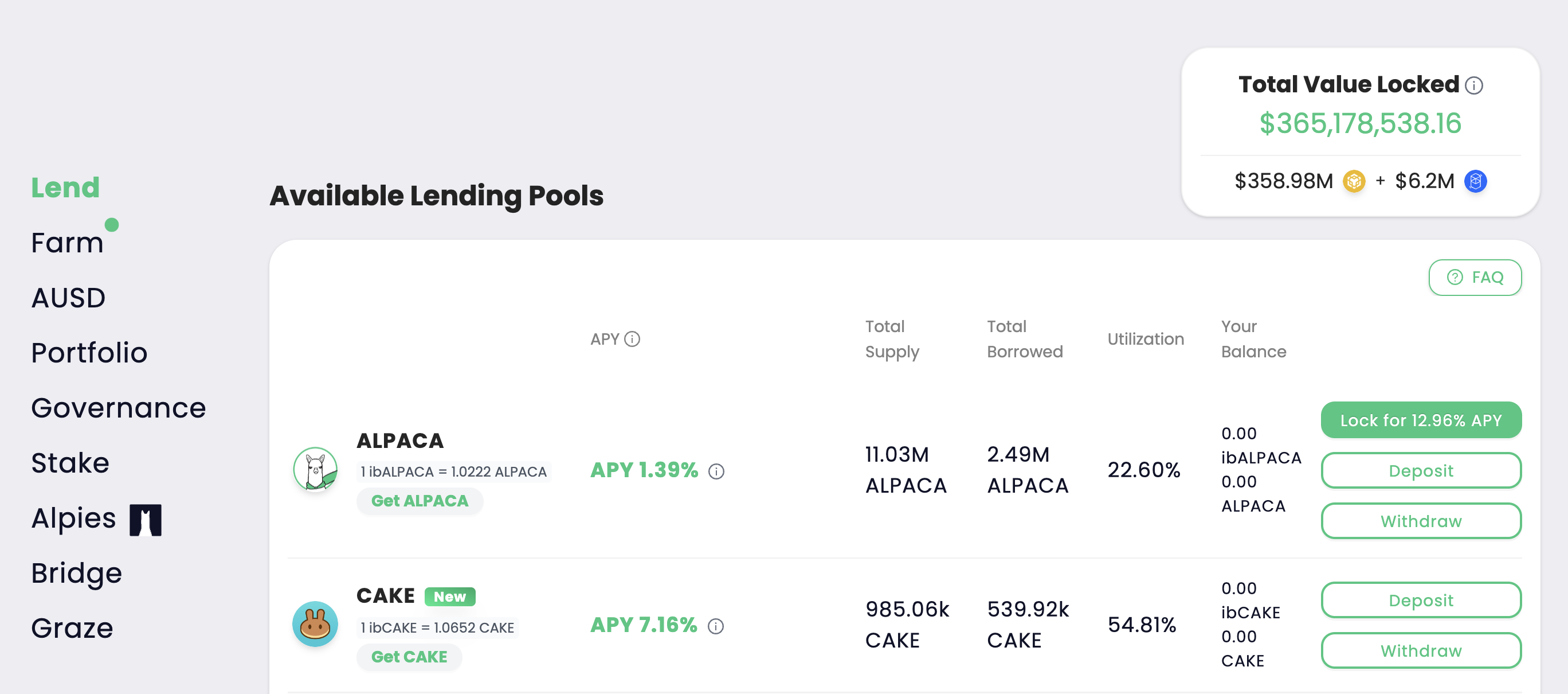 Lend ALPACA and Earn ALPACA on Alpaca Finance - DappBay